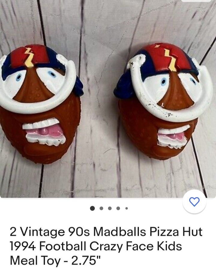 Madballs pizza hut football crazy face, Hobbies & Toys, Toys & Games on ...