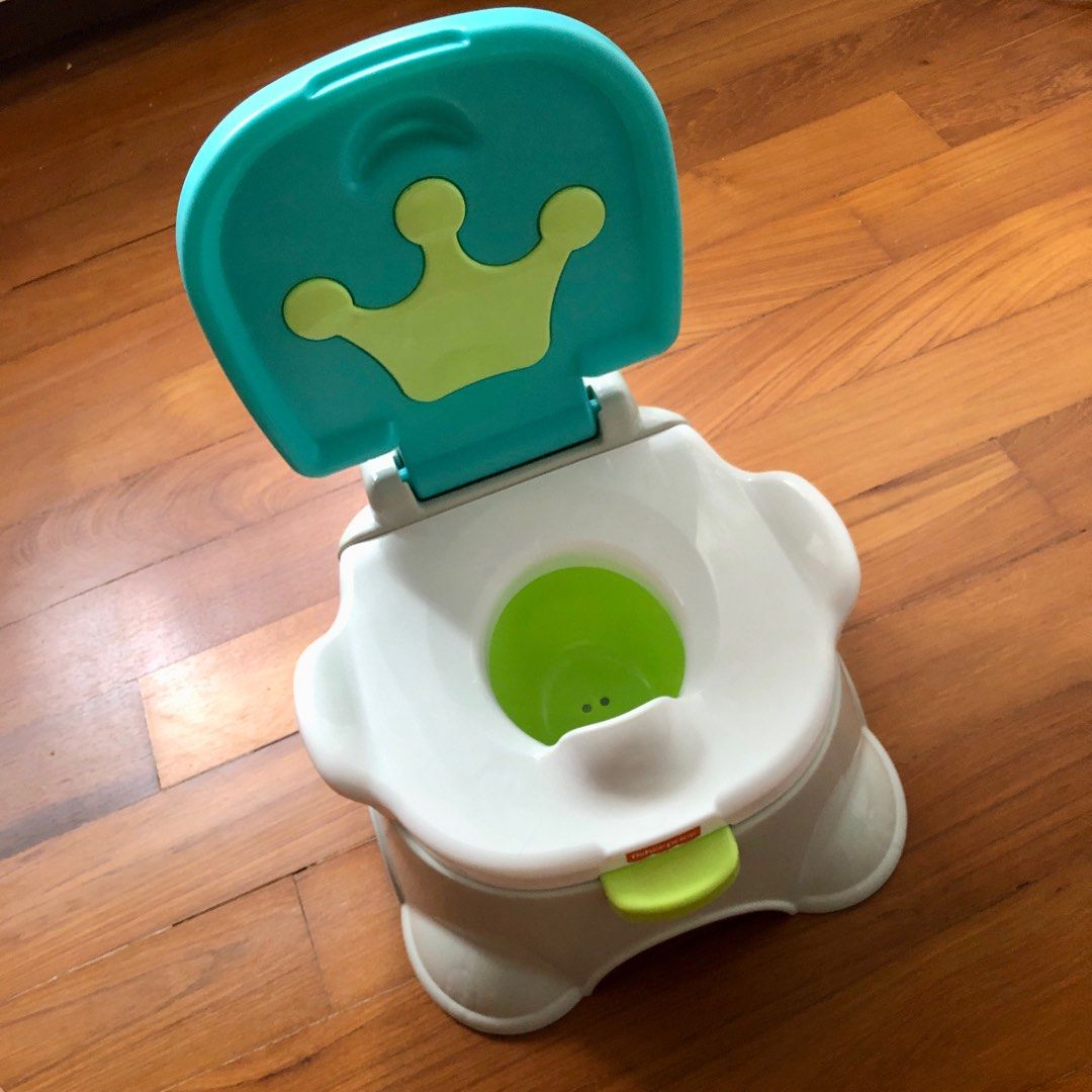 MATTEL DRM00 Fisher-Price Royal Stepstool Potty, 3.5 Pounds, Babies ...