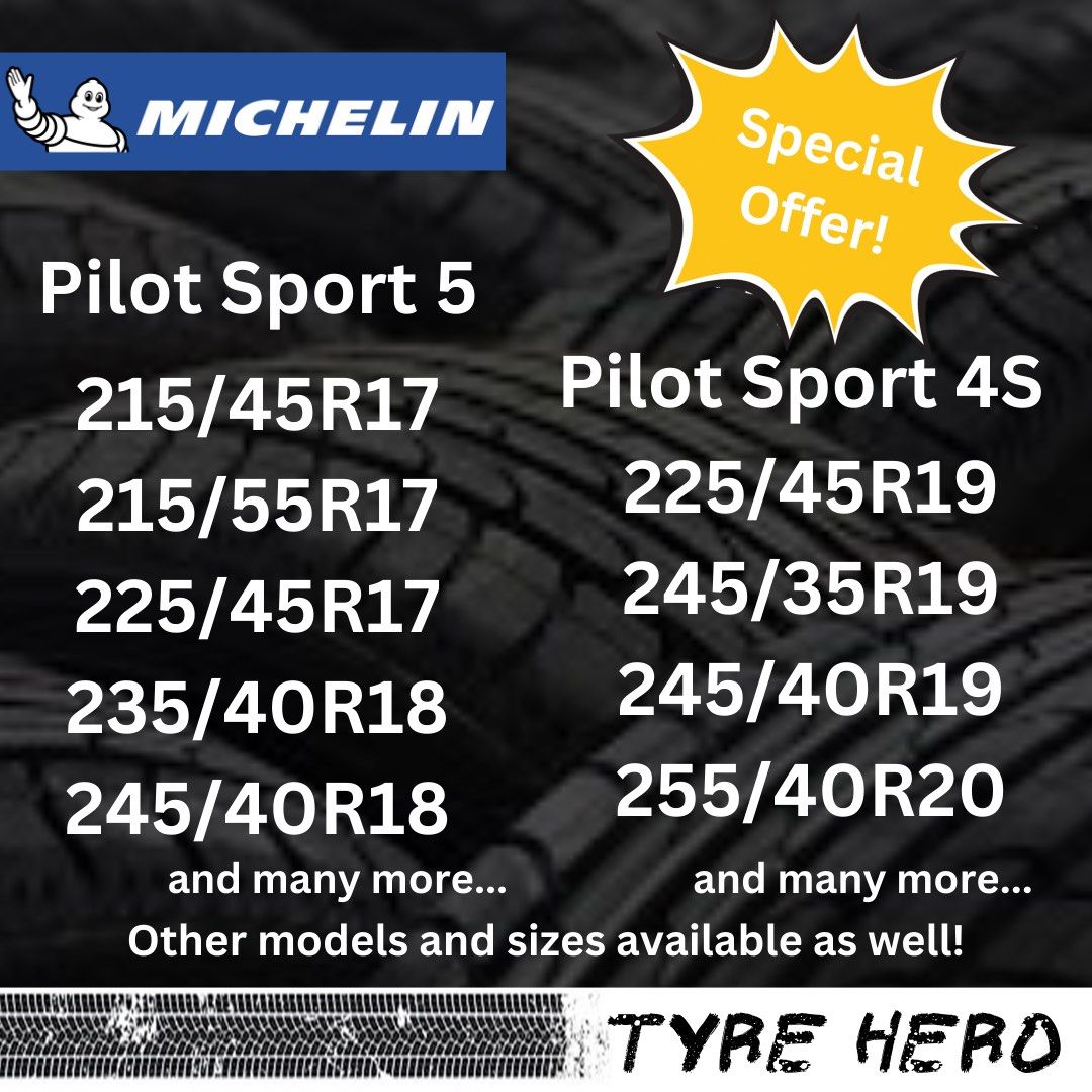 Michelin Tyres PS5 PS4S Special Offer, Car Accessories, Tyres & Rims on ...