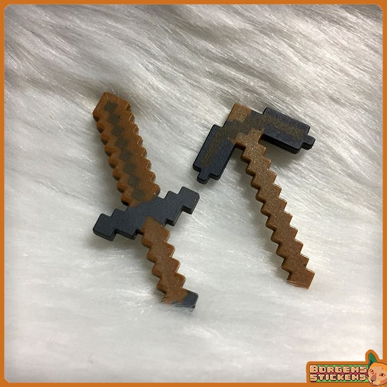 Minecraft Box with Sword and Pickaxe, Hobbies & Toys, Toys & Games on ...