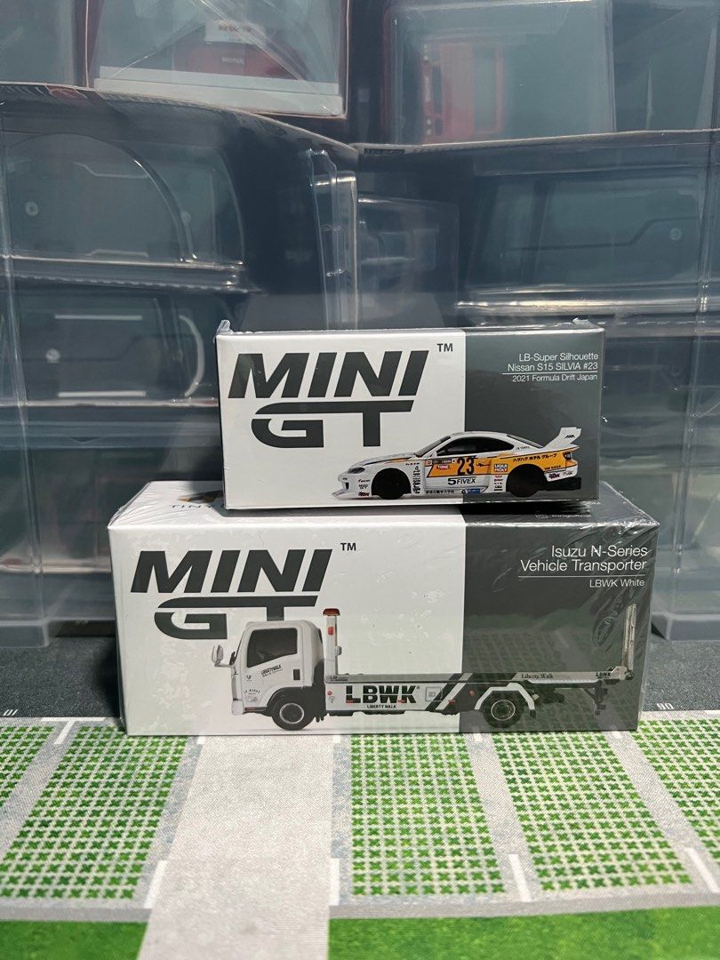 Mini GT LBWK S15 & Isuzu Transporter, Hobbies & Toys, Toys & Games on ...