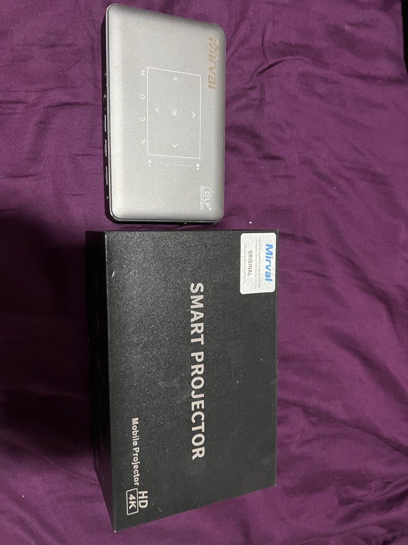 Mirval DP10-II mini portable projector 4K, TV & Home Appliances, TV ...