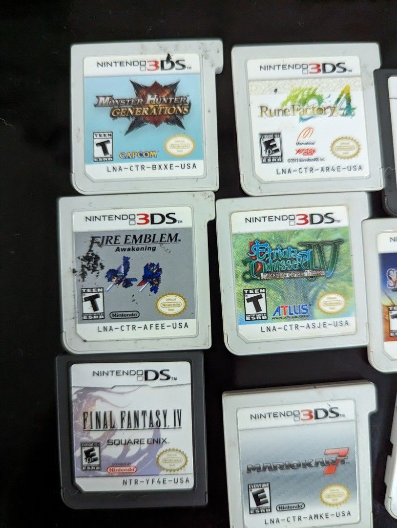 Nintendo 3DS Games DS final fantasy explorer Mario kart 7 IV 4 fire ...