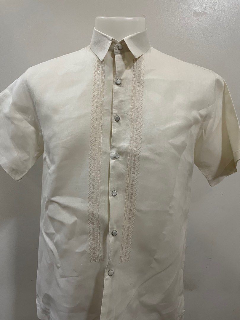Office Barong, Men's Fashion, Tops & Sets, Formal Shirts on Carousell
