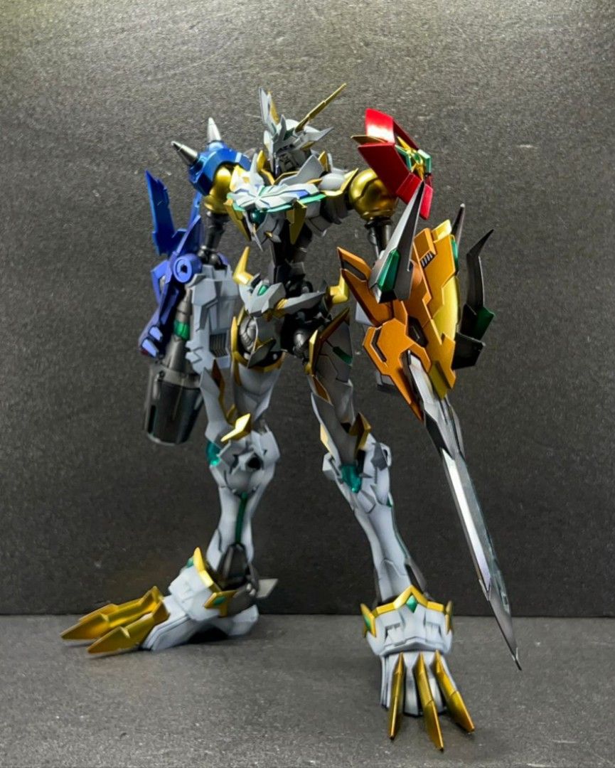 Metal build paint omegamon x antibody custom paint metallic, Hobbies ...