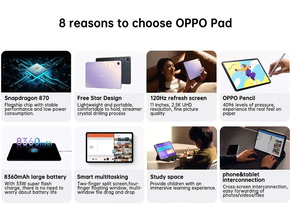 OPPO Pad 11 inch Wifi 128GB/256GB, Mobile Phones & Gadgets, Tablets ...