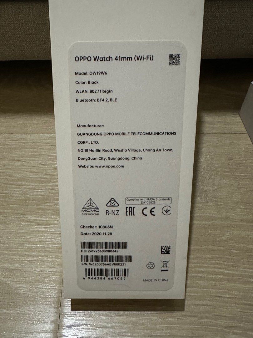 Oppo watch 41mm (Wifi), Mobile Phones & Gadgets, Wearables & Smart ...