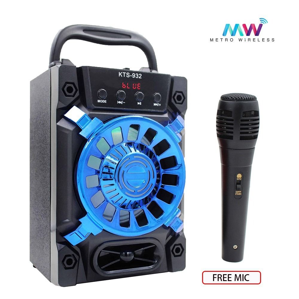 Original KTS Karaoke Portable Wireless Bluetooth Speaker With Mic ...
