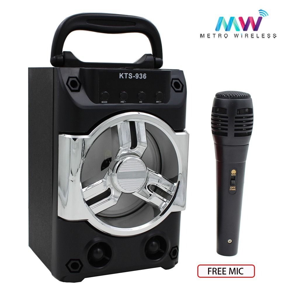 Original KTS Karaoke Portable Wireless Bluetooth Speaker With Mic ...