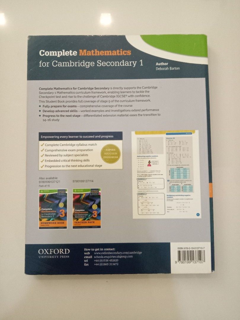 Complete mathematics for cambridge secondary 1, Hobbies & Toys, Books ...