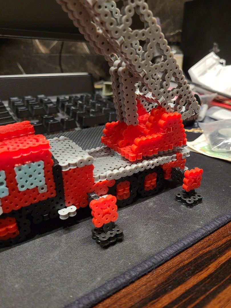 Perler Hama 3D Bead Sprite Firetruck, Hobbies & Toys, Stationery ...