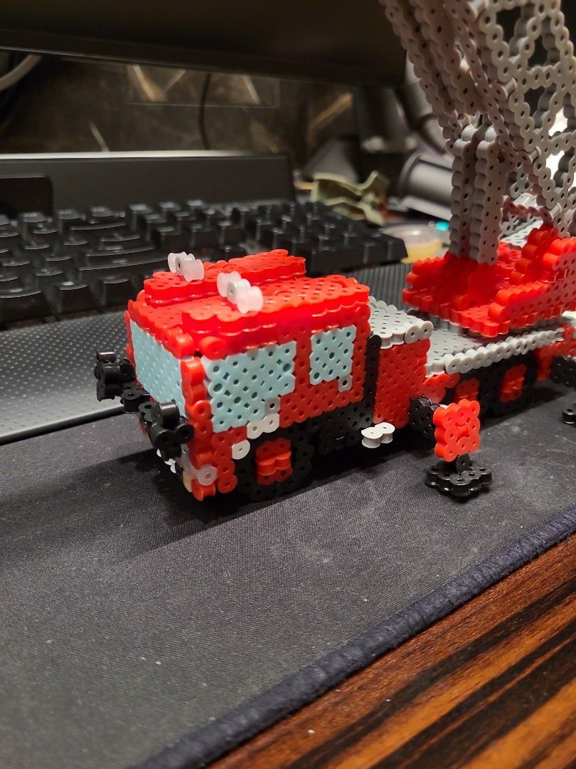 Perler Hama 3D Bead Sprite Firetruck, Hobbies & Toys, Stationery ...