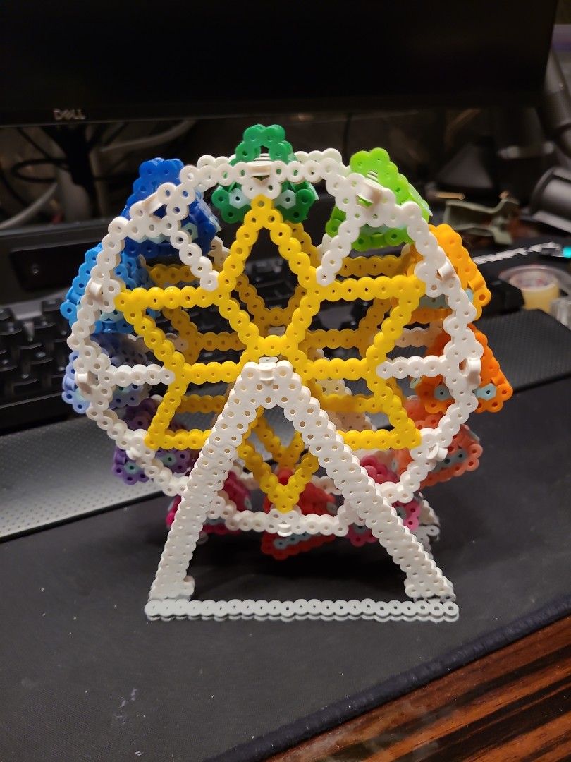 Perler Hama Bead 3D Ferris Wheel, Hobbies & Toys, Stationery & Craft ...