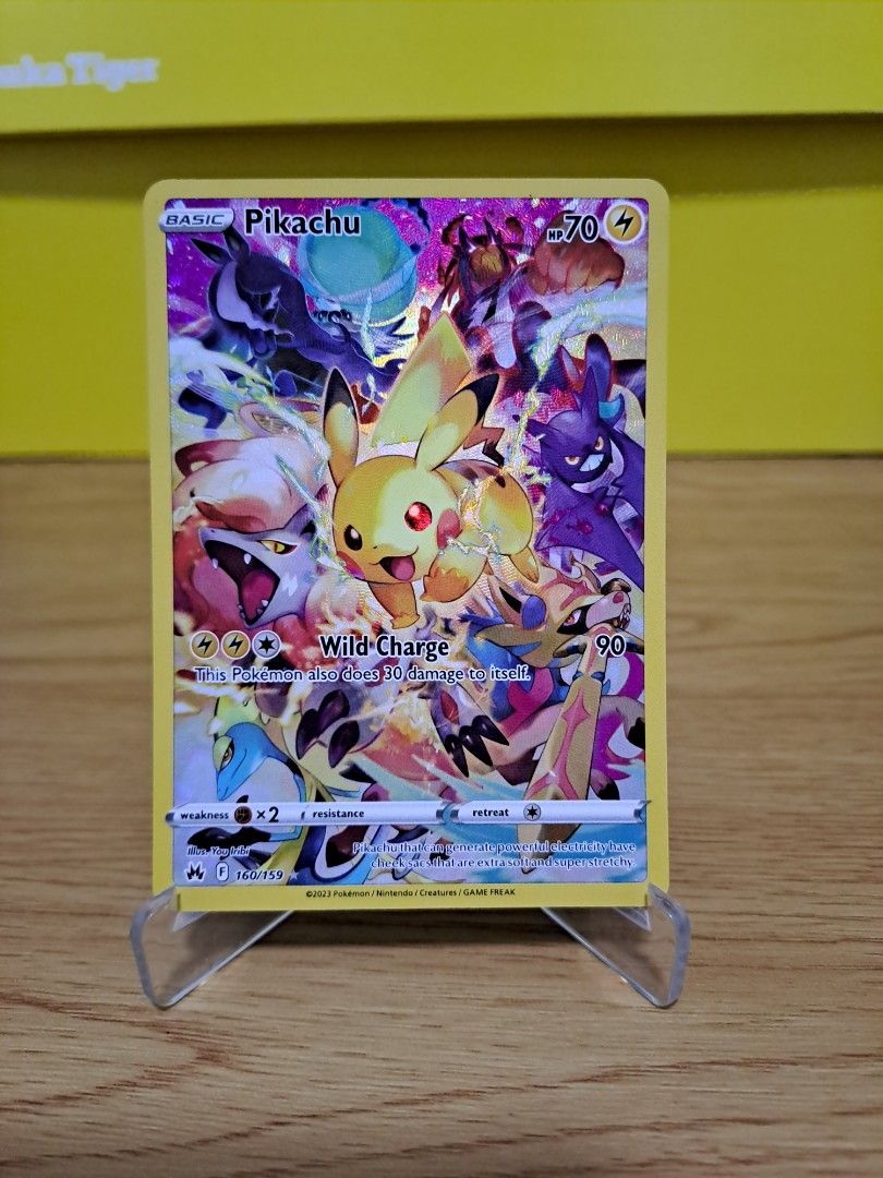Pikachu Secret Rare CZ Crown Zenith Pokemon Cards, Hobbies & Toys, Toys ...