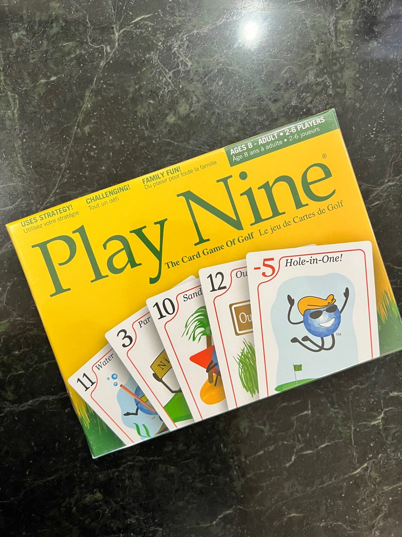 Play Nine: The Card Game of Golf board game party game, Hobbies & Toys ...