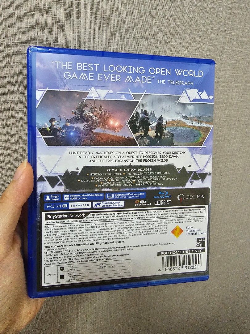 Playstation horizon zero dawn complete edition, Video Gaming, Video ...
