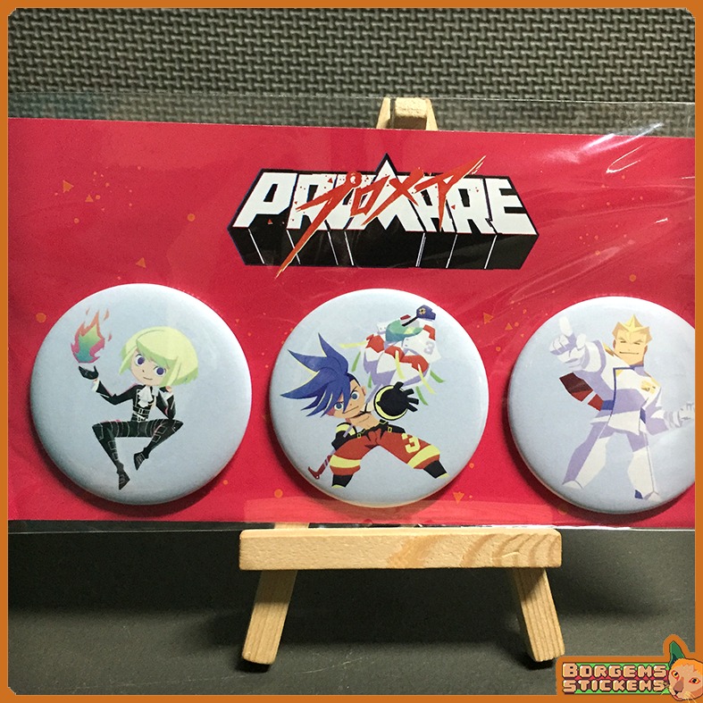 Promare - Galo Thymos, Kray Foresight, Lio Fotia - Badge (Set), Hobbies ...