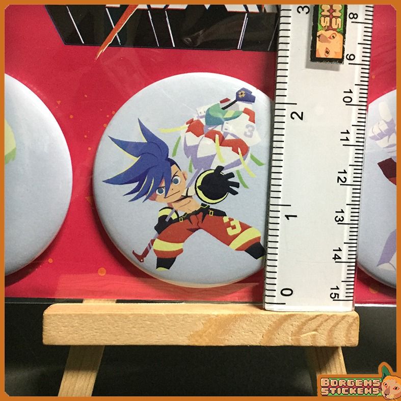 Promare - Galo Thymos, Kray Foresight, Lio Fotia - Badge (Set), Hobbies ...