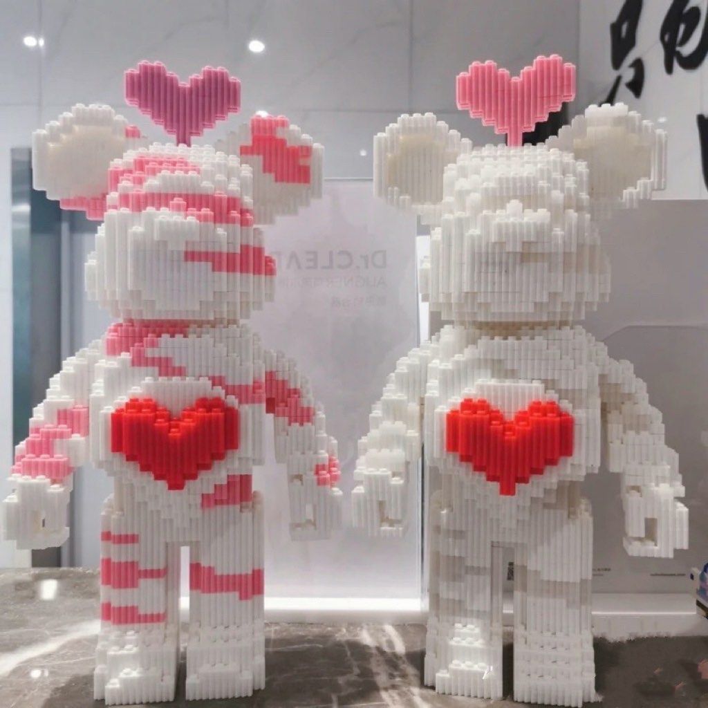 36cm Proposal Bearbrick Puzzles Building Blocks Birthday Gift, Hobbies ...