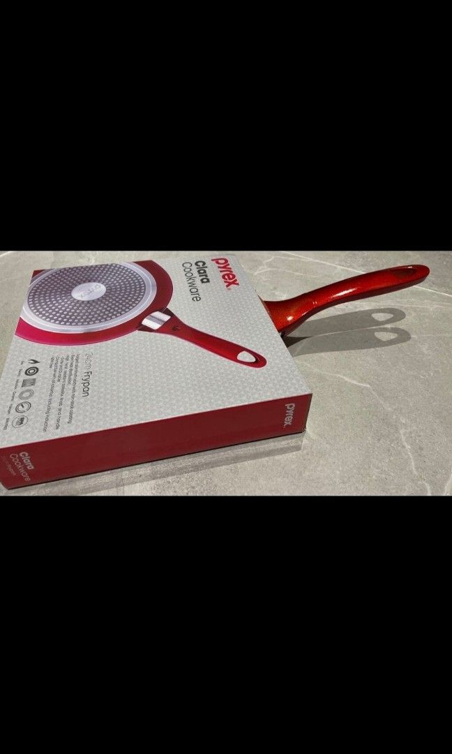Pyrex Clara Cookware 24 cm Frypan with induction, Furniture & Home ...