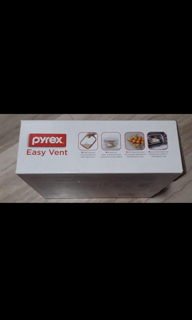 Pyrex Easy Vent 655 ml Rectangular Storage, Furniture & Home Living ...
