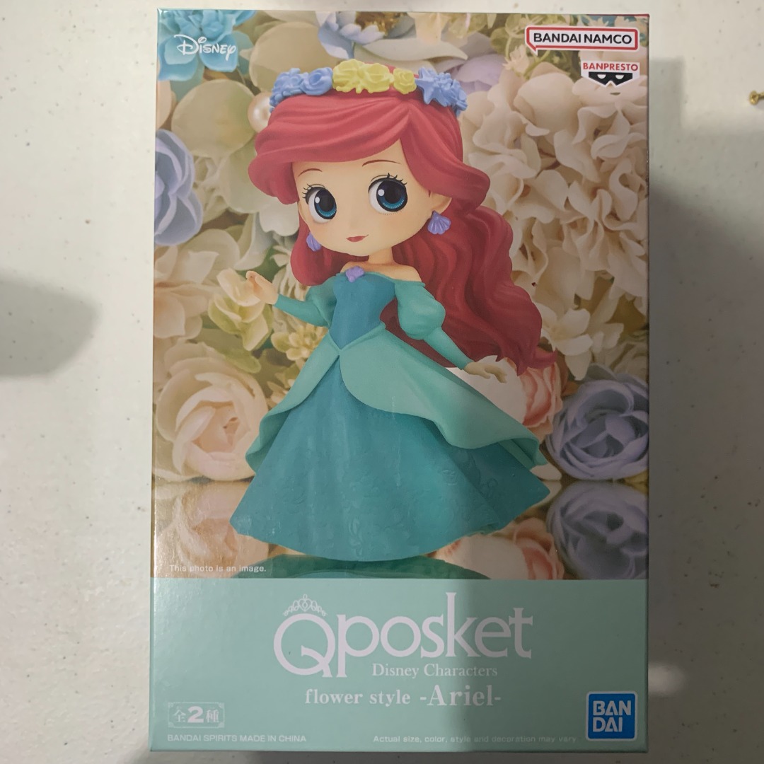 QPOSKET DISNEY ARIEL LITTLE MERMAID FLOWER STYLE VER. 2 MISB on Carousell