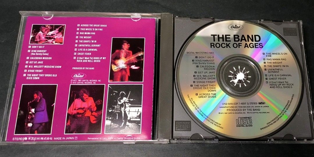 Rock of Ages - The Band (CD, Japan CP32-5418, 1987), Hobbies & Toys ...