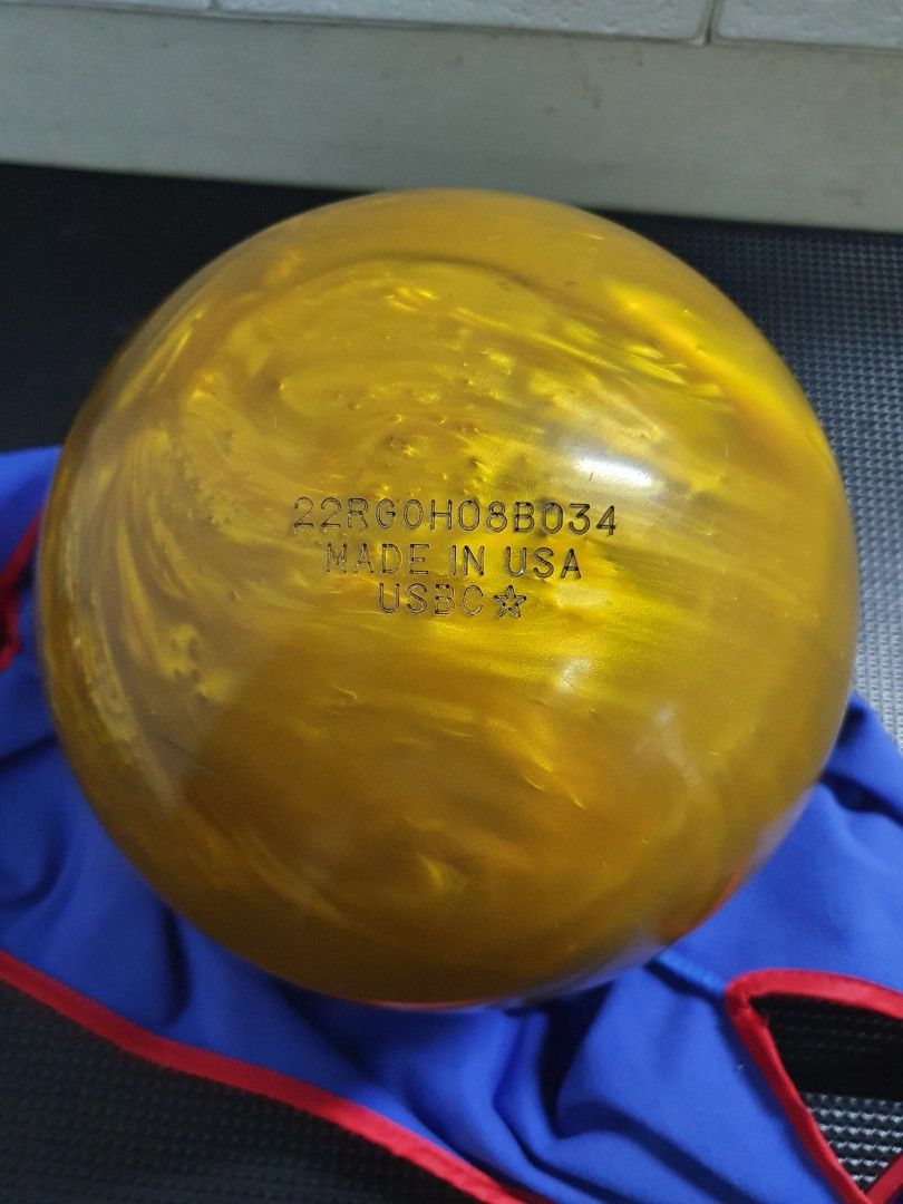 Rotogrip Idol Gold Pearl 14lbs Bowling Ball, Sports Equipment, Sports ...