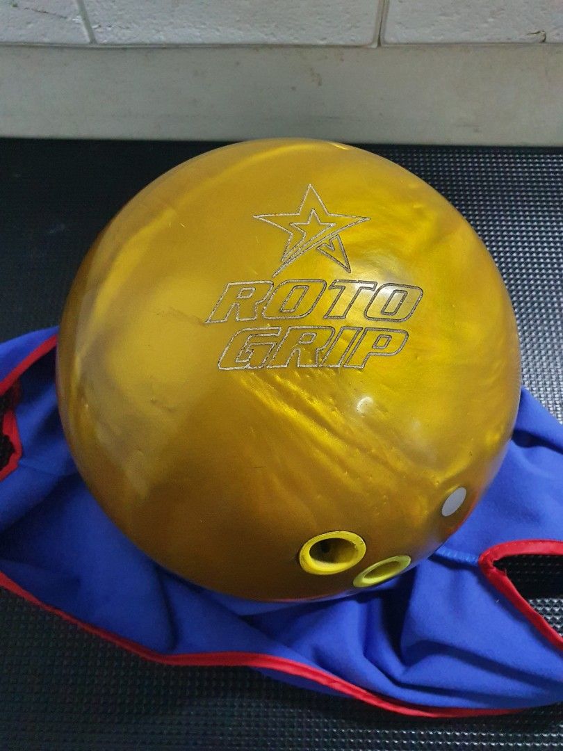 Rotogrip Idol Gold Pearl 14lbs Bowling Ball, Sports Equipment, Sports ...
