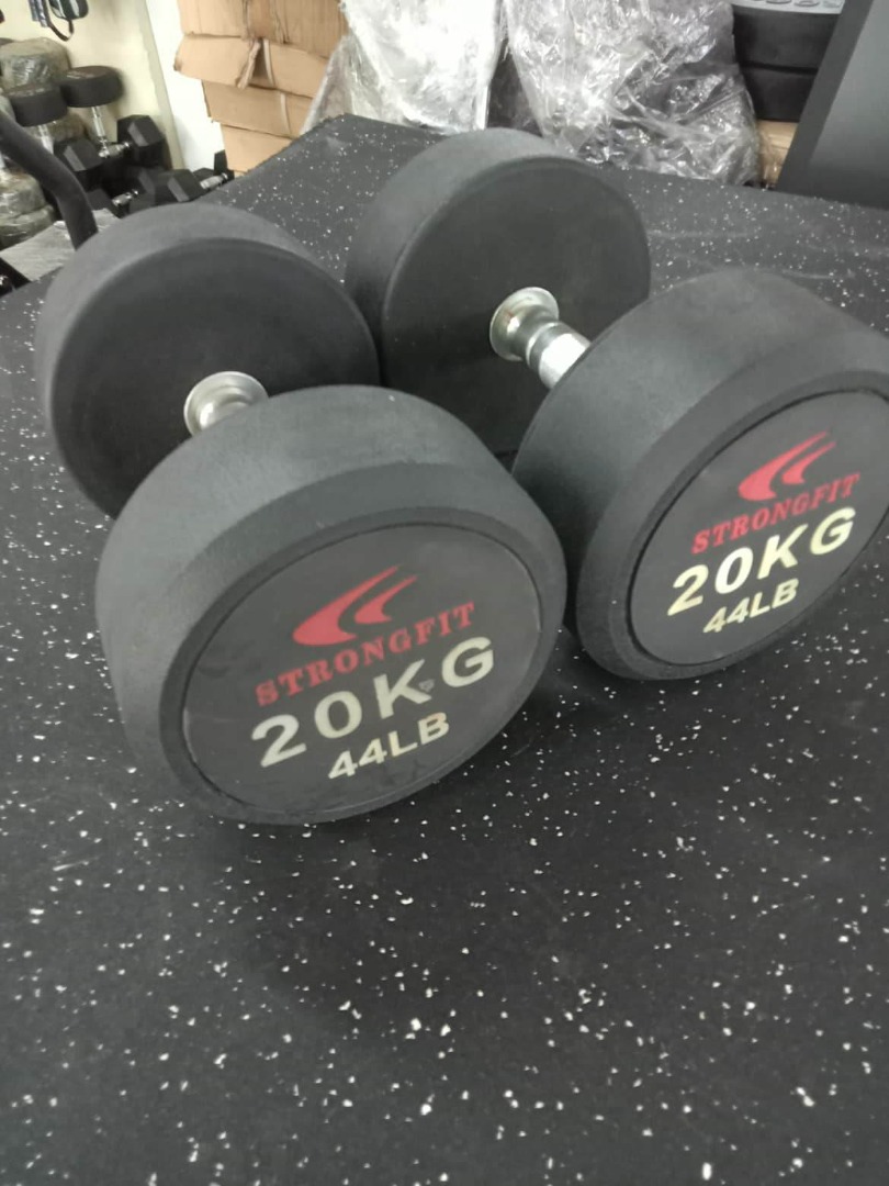 ROUND DUMBBELL 20 KG, Sports Equipment, Exercise & Fitness, Cardio ...