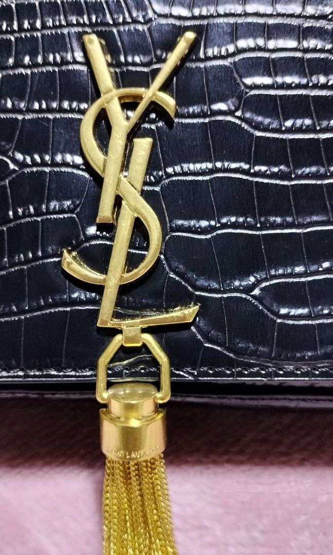 YSL with serial # crocodile Embossed, Luxury, Bags & Wallets on Carousell