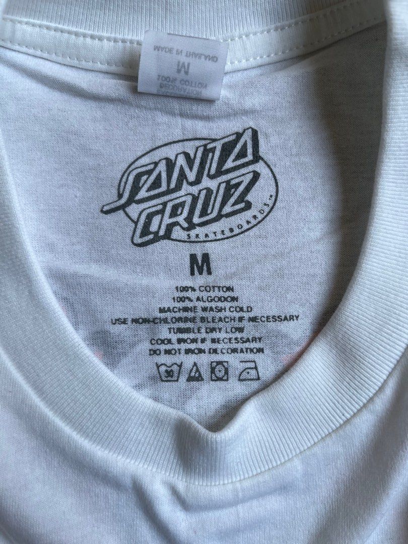 Santa Cruz White ‘Rose’, Men's Fashion, Tops & Sets, Tshirts & Polo ...