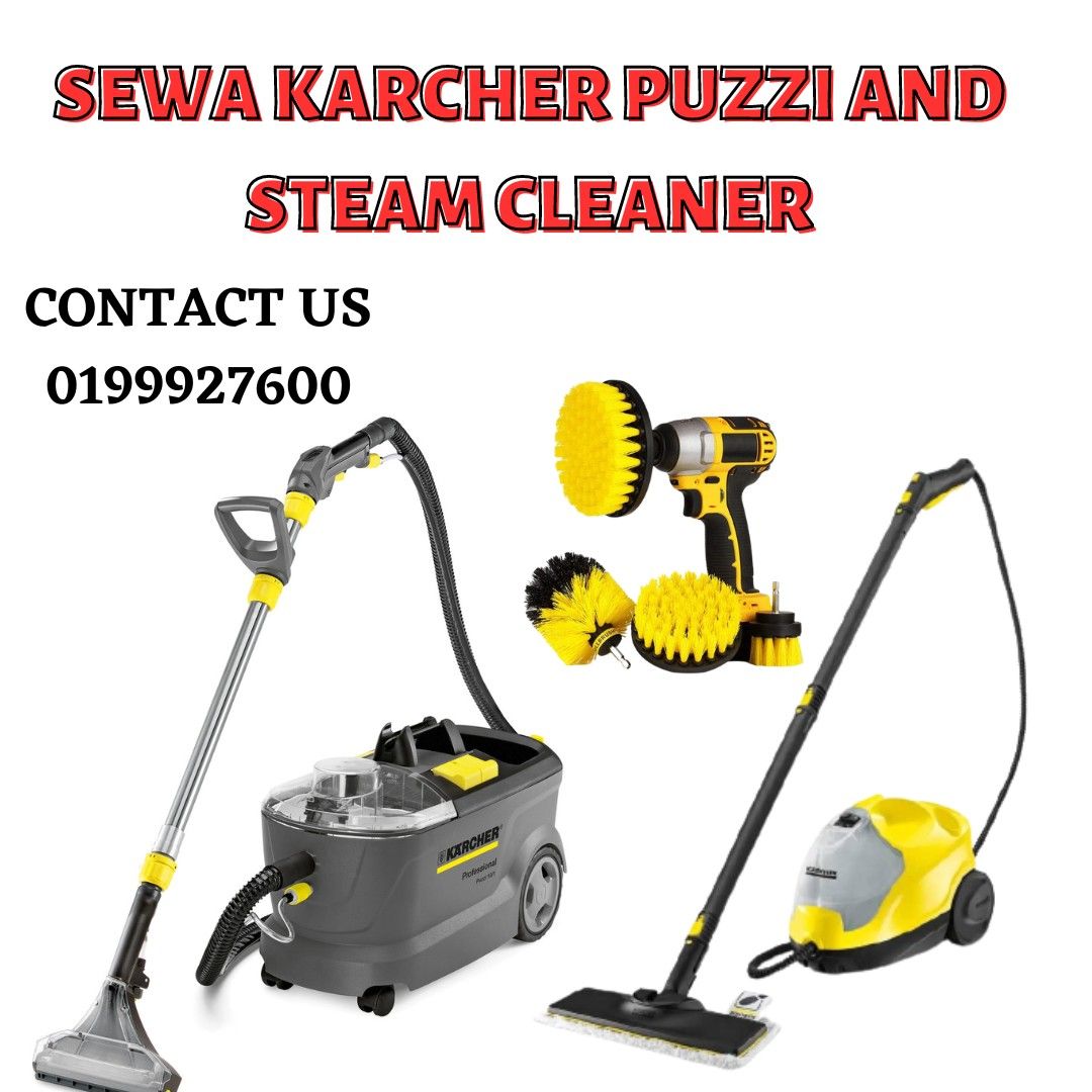 SEWA MACHINE KARCHER PUZZI 10/1 STEAMER, Services, Others on Carousell