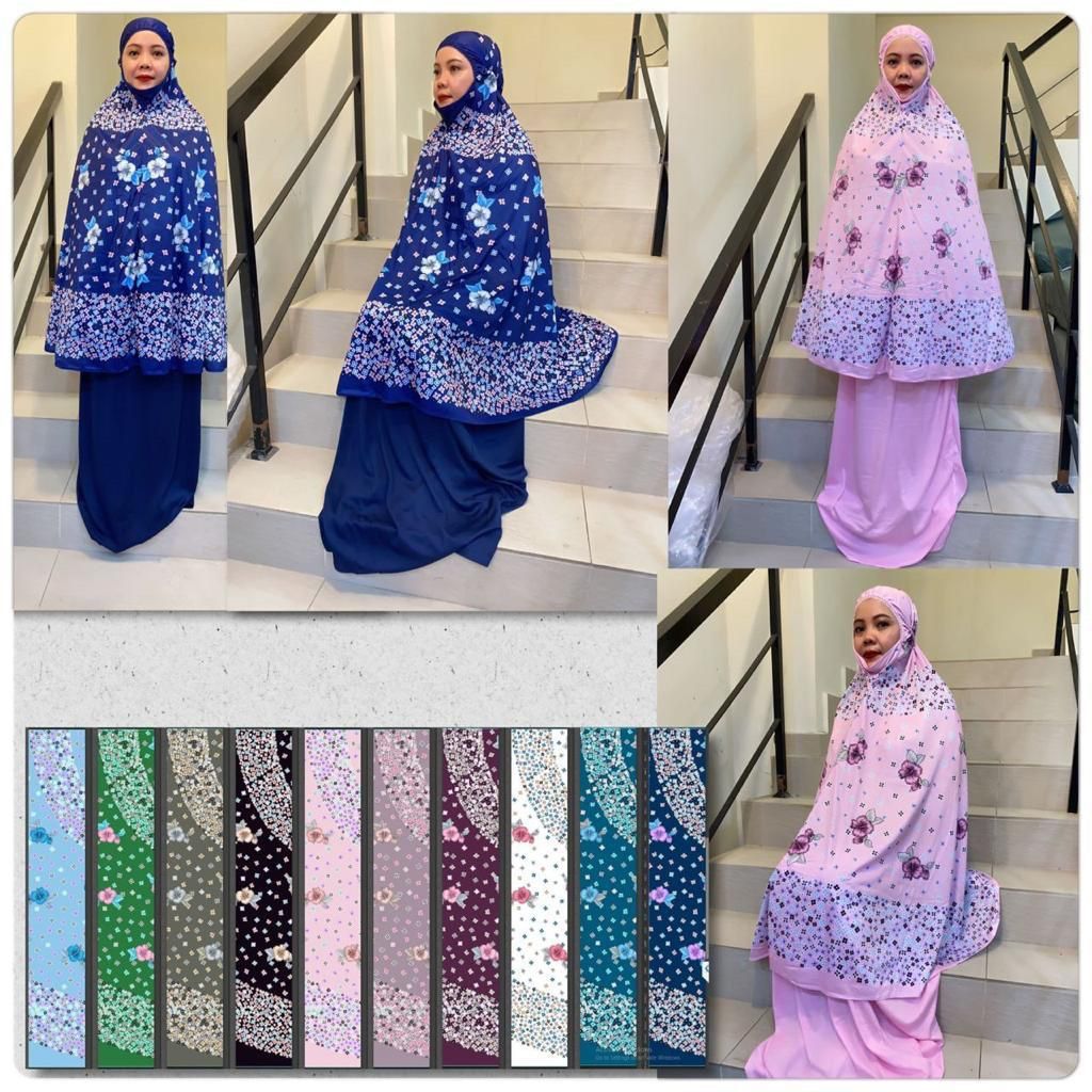 (Sg stock) Telekung set wholesale price, Women's Fashion, Muslimah ...
