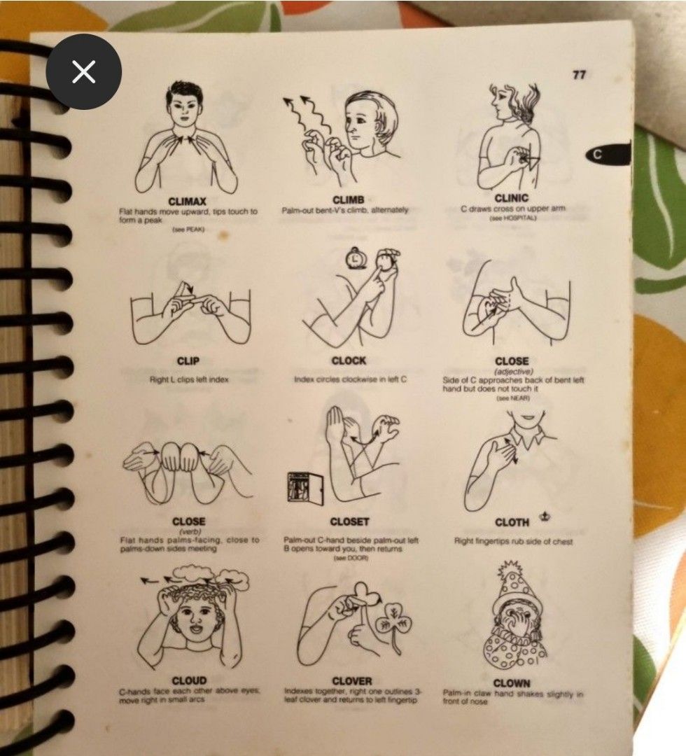 Sign Language Book (from SG Deaf Association), Hobbies & Toys, Books ...