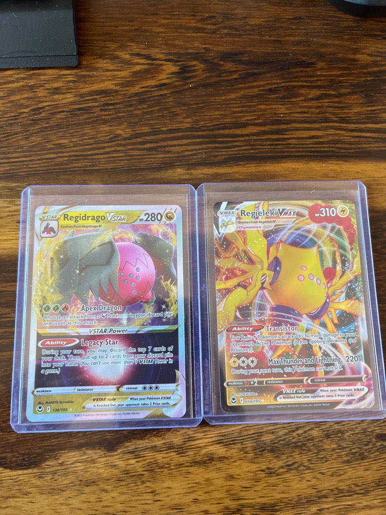 Silver Tempest - Regidrago VStar and Regieleki VMax, Hobbies & Toys ...