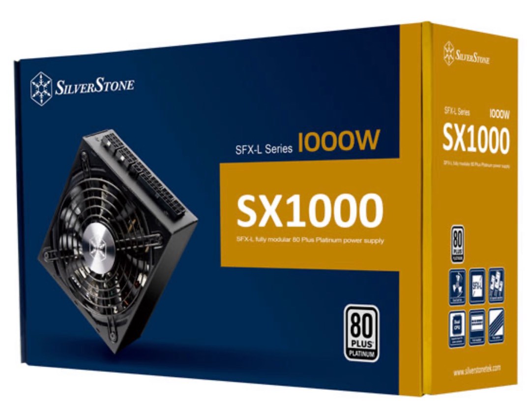 Silverstone SX1000 Platinum SFX PSU, Computers & Tech, Parts ...