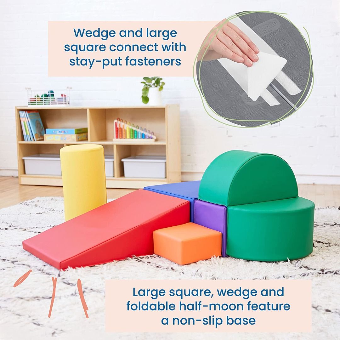 SoftZone Crawl and Climb Playtime, Soft Foam Activity Playset, Step and ...