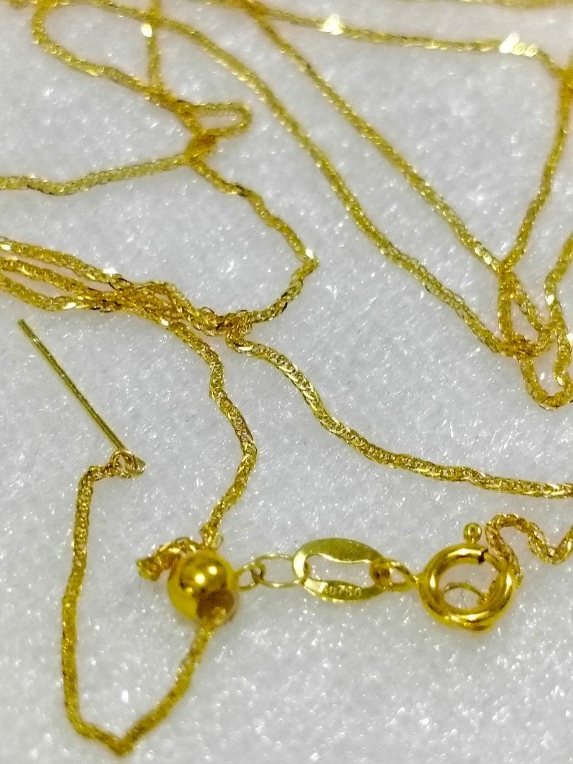 SOLD - 18k saudi gold fox chain, Women's Fashion, Jewelry & Organizers ...