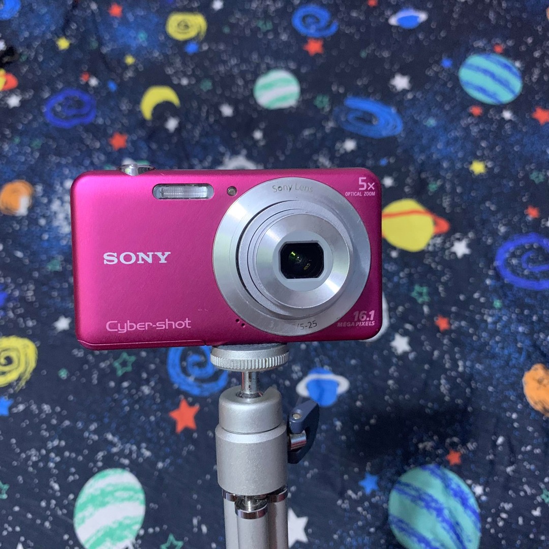 Sony Pink Digital Camera DSC-W710 16MP, Photography, Cameras on Carousell