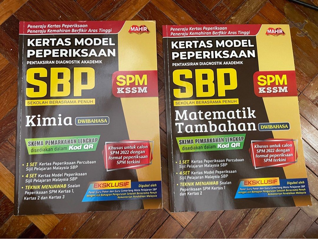SPM SBP kertas model buku latihan kimia matematik tambahan addmaths chemistry form 5 tingakatan ...