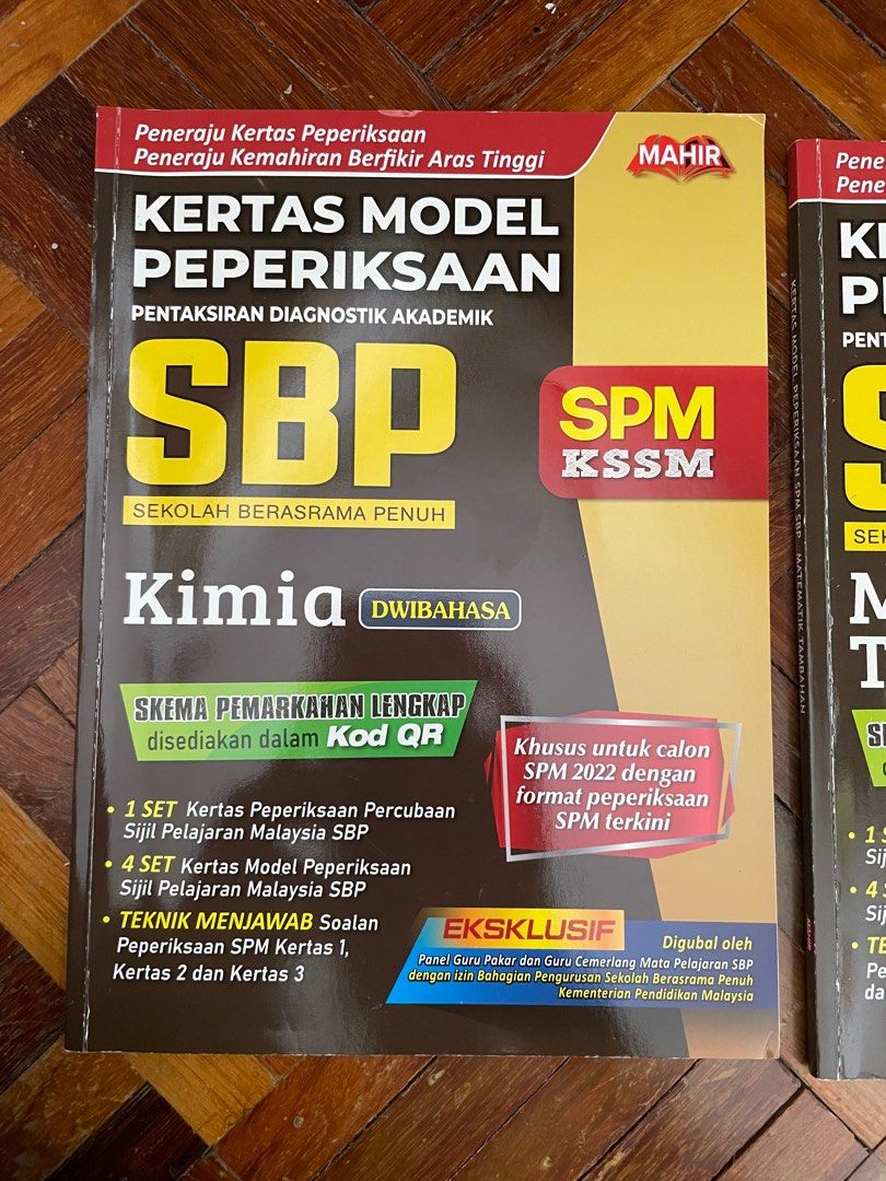 SPM SBP kertas model buku latihan kimia matematik tambahan addmaths chemistry form 5 tingakatan ...
