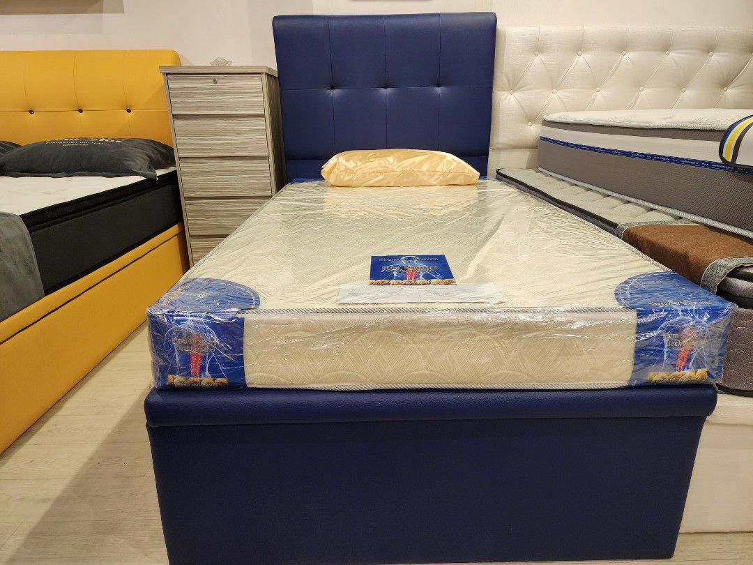 Super Single Storage Bedframe, Furniture & Home Living, Furniture, Bed ...