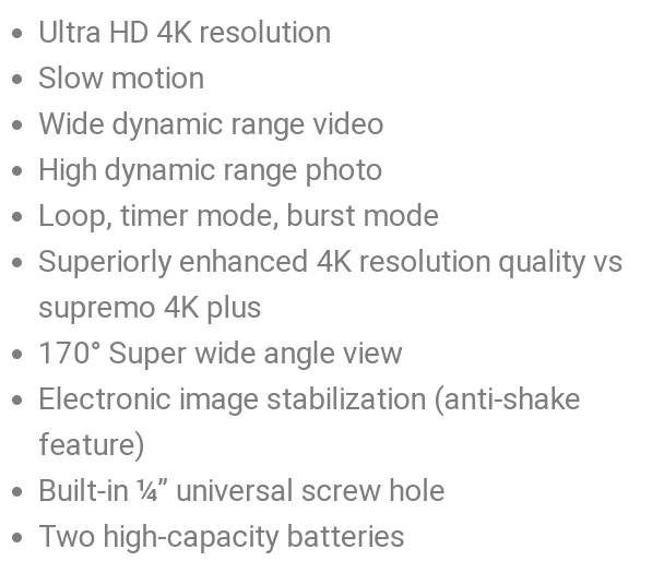 Supremo Conquest 4k, Photography, Video Cameras on Carousell