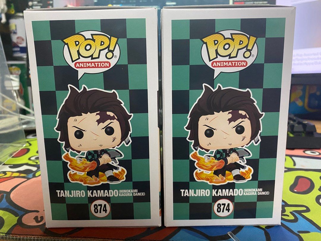 Tanjiro Kamado (Hinokami Kagura Dance) Glow In The Dark Funko Pop Chase ...