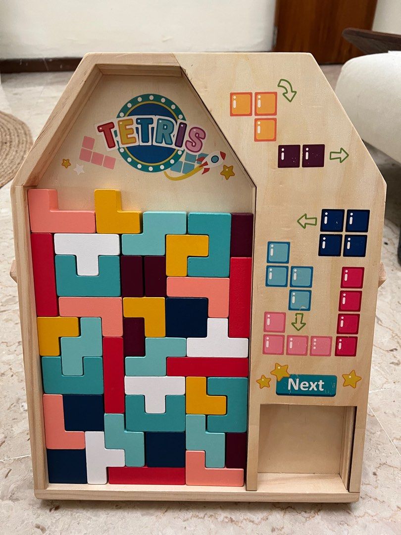 Tetris wooden game, Hobbies & Toys, Toys & Games on Carousell