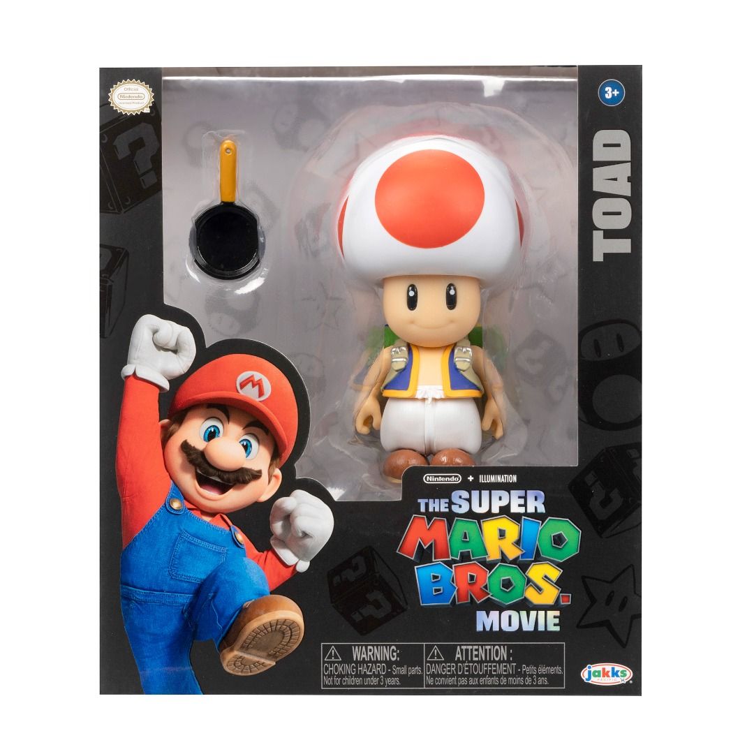 The Super Mario Bros. Movie 5-inch Figure Series, Mario, Luigi, Toad ...