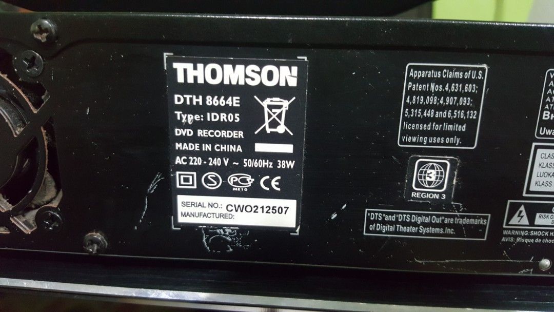 ThomsonDVD播放機, 音響器材, 音樂播放裝置 MP3及CD Player - Carousell