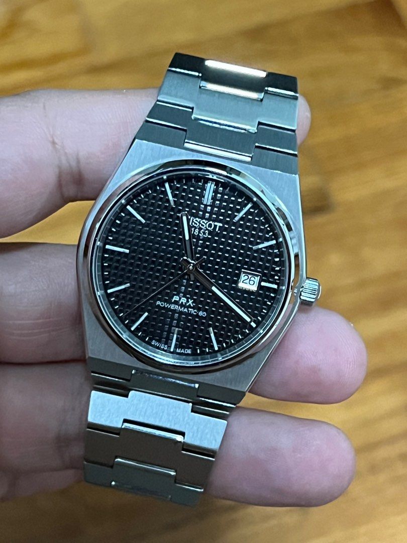 Cheapest Tissot PRX 40 Powermatic Black Dial, Luxury, Watches on Carousell