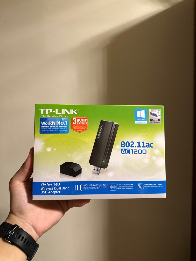 TP-LINK - Archer T4U Wireless Dual Band USB Adapter 802.11ac AC1200 ...